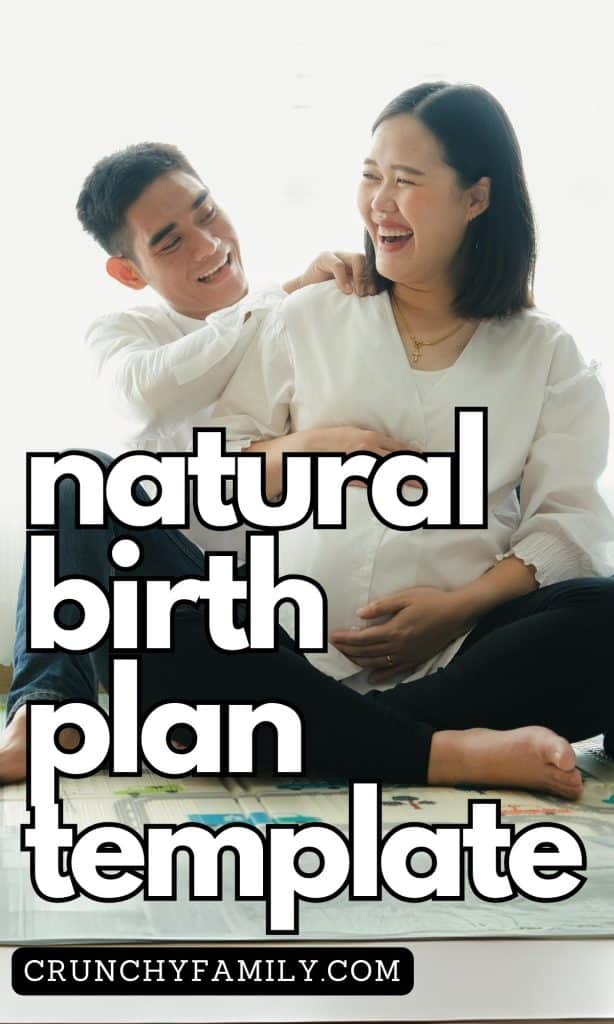 Sample Natural Birth Plans (Free Printable Fill in Template) - Crunchy ...