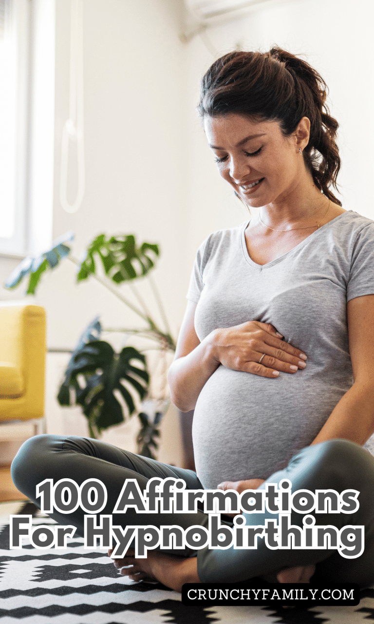 100 Affirmations For Hypnobirthing - Crunchy Family