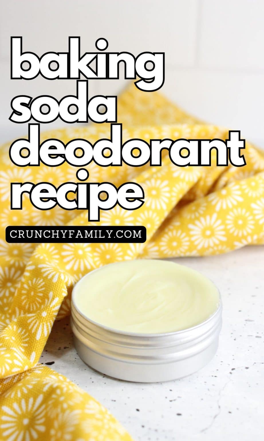 Natural baking soda deodorant Cream Recipe - Crunchy Family