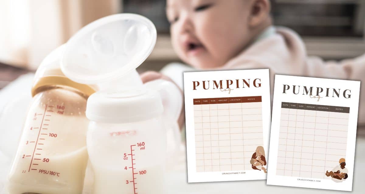 Free Printable Pumping Log For Nursing Moms - Crunchy Family