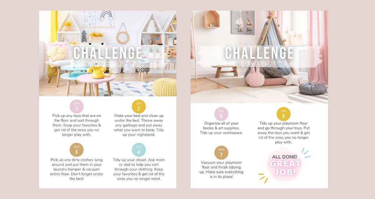 Get Your Free Kids' Spring Declutter & Tidy Up Challenge Printable ...