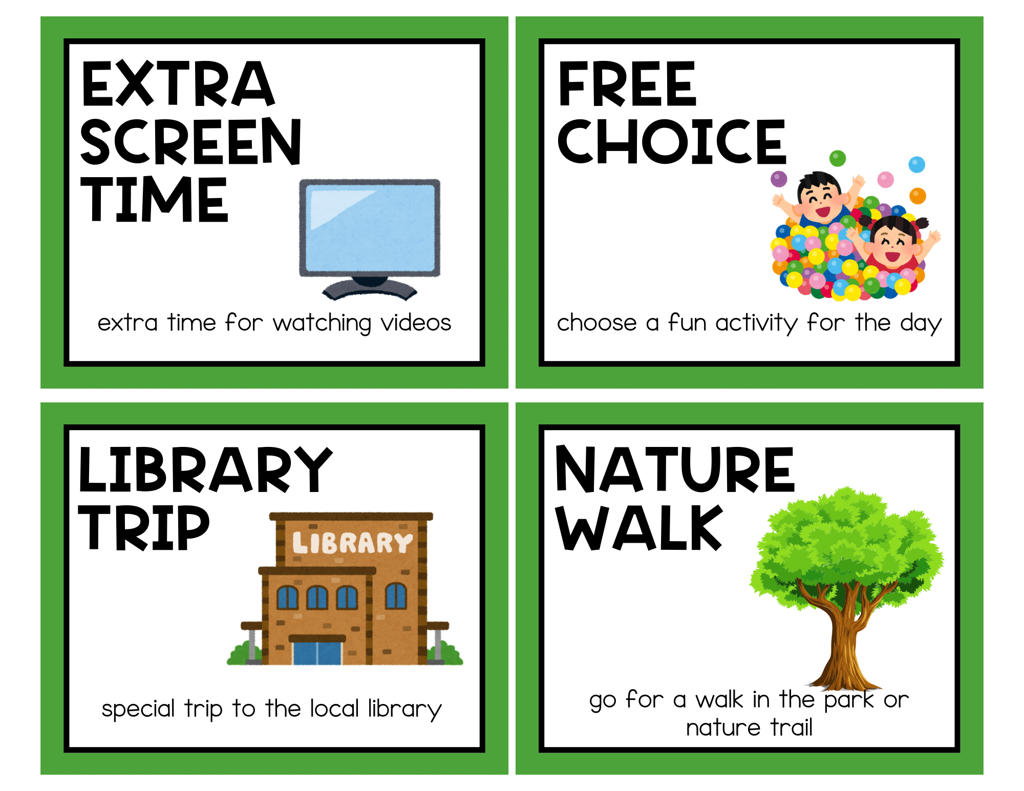 Fun & Free Homeschool Reward Ideas (+ Free Printable Reward Cards ...